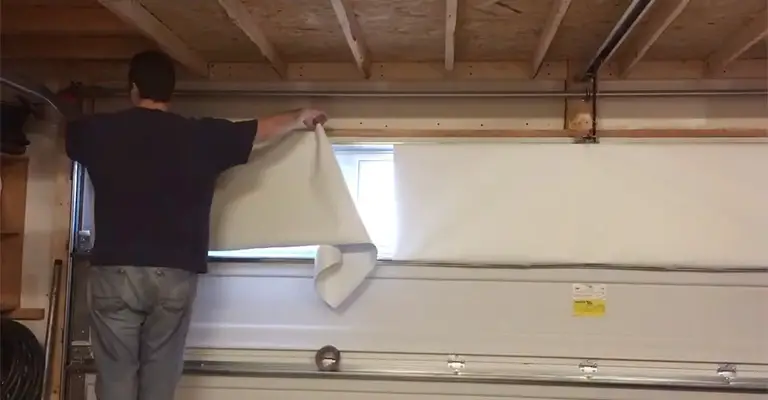 How To Cover Garage Door From Inside?