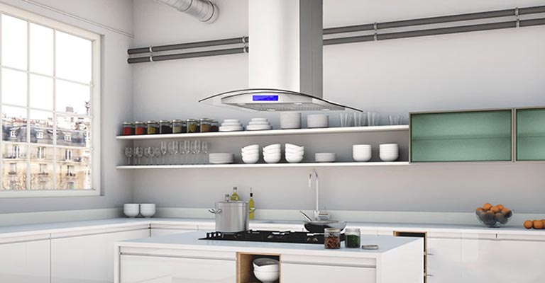 How To Install A Range Hood On A Slanted Ceiling?